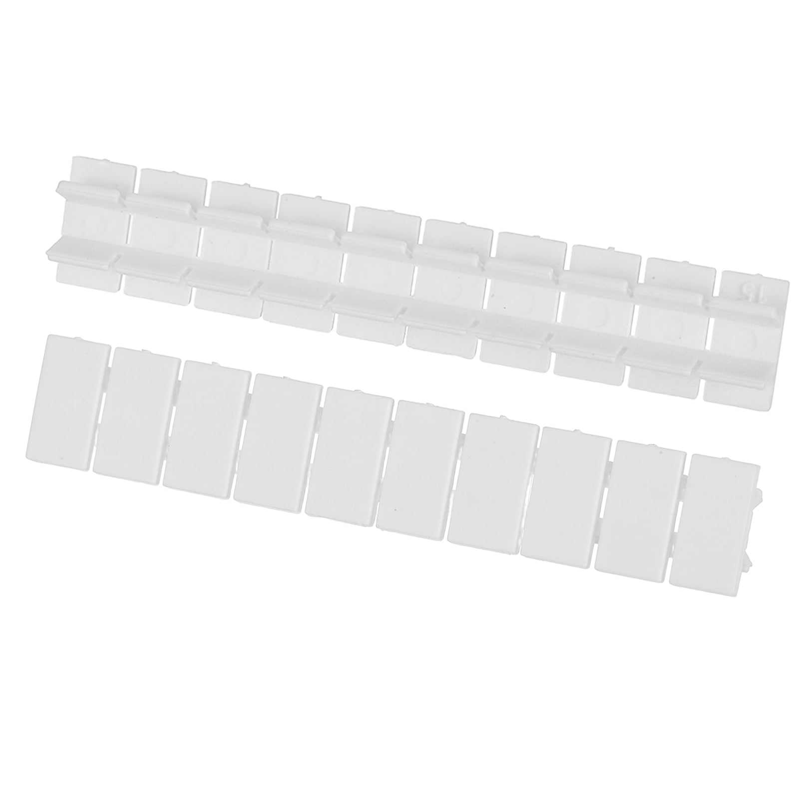 Uxcell Terminal Marker Strip, 20 Pcs ZB6 DIN Rail Labels for UK2.5B ...