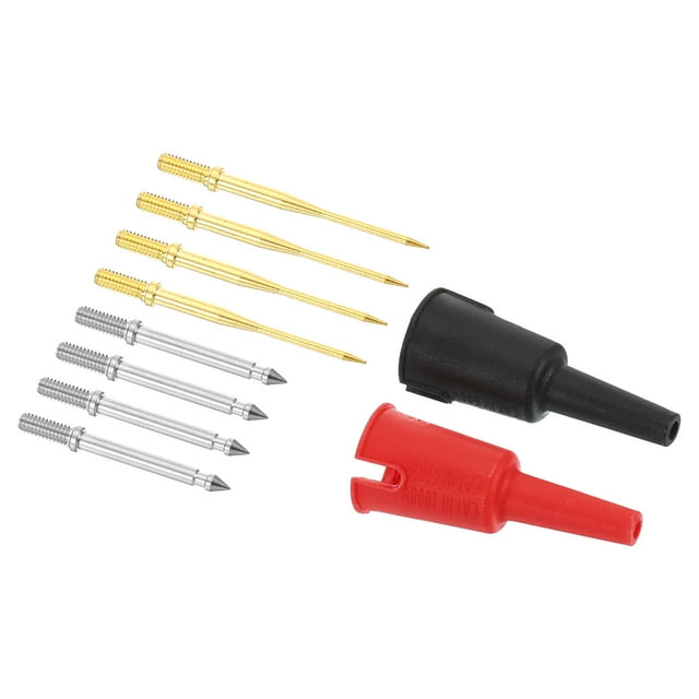 Uxcell Test Probe Pin Set, Copper Multimeter Test Lead Extention Probe ...