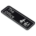 Uxcell The Office Sign Acrylic 6"x2" Self Adhesive Door Sign Sticker ...