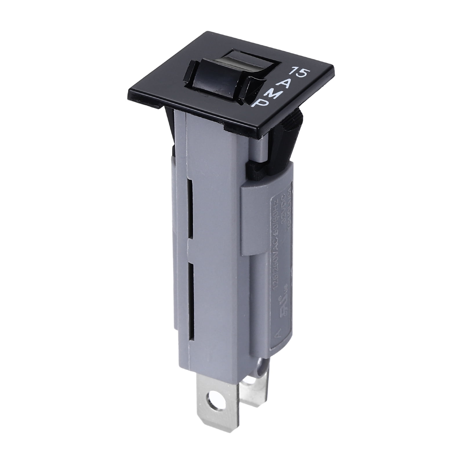 Uxcell Thermal Circuit Breakers 125/250VAC 32VDC 15A Manual Reset ...