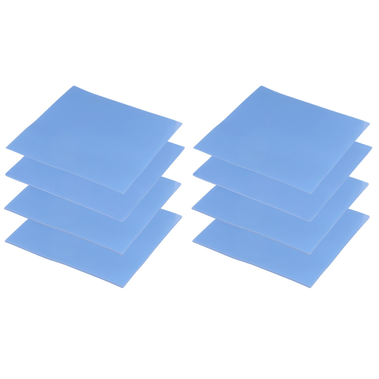 Uxcell Thermal Pads 100x100mm，0.5mm+1mm+1.5mm+2mm, 8 Pcs Silicone ...