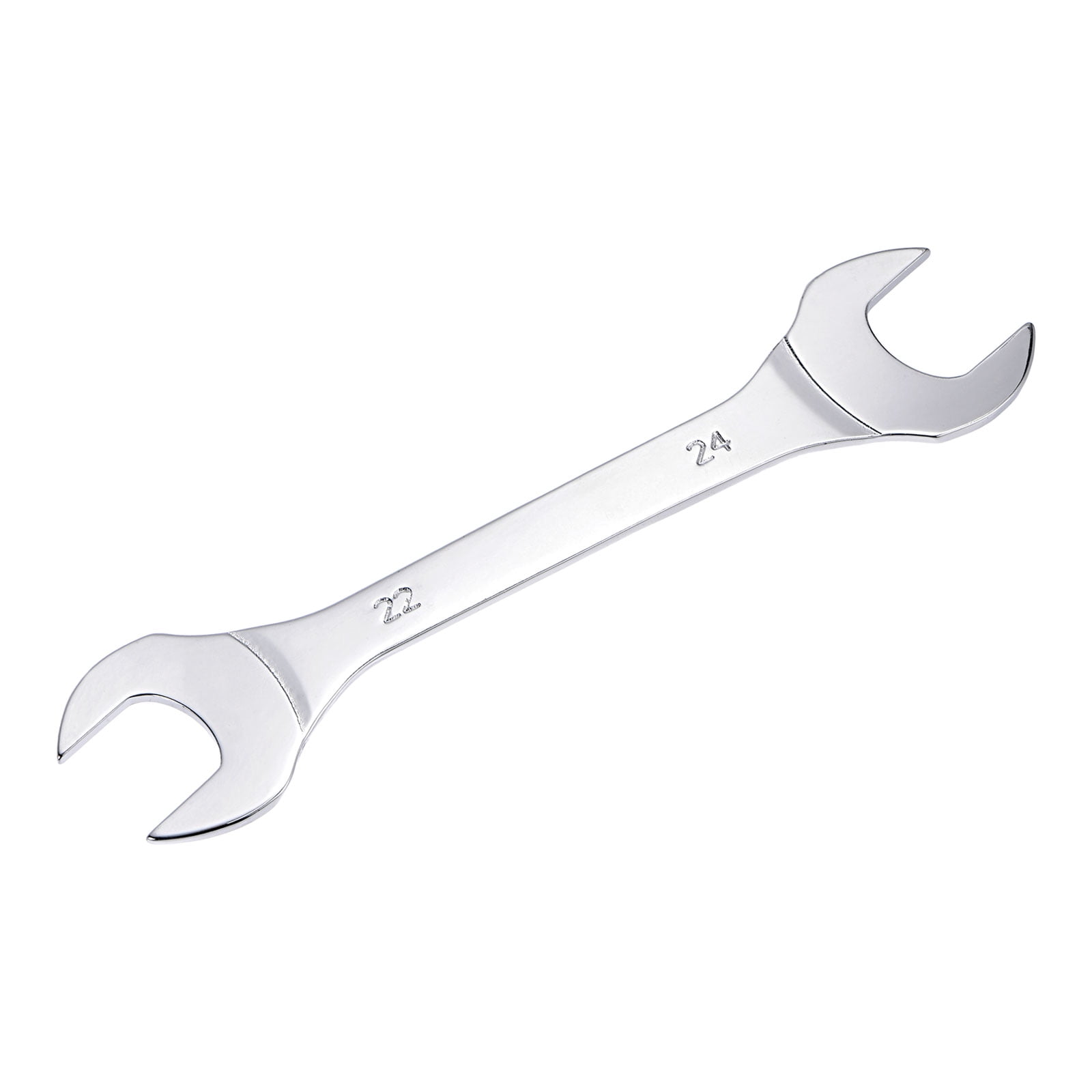 Uxcell Thin Open End Wrench, 22mm x 24mm Metric Mirror-Chrome Plated ...