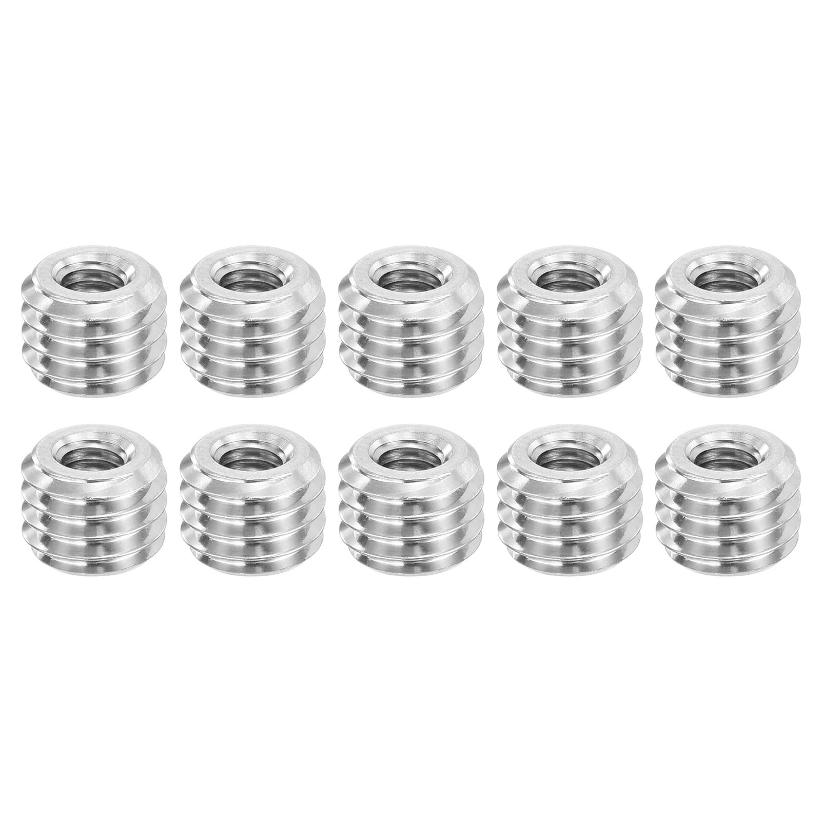 Uxcell Thread Adapter Sleeve Reducing Nut, 10 Pcs M8x1.25 Male to M4x0 ...