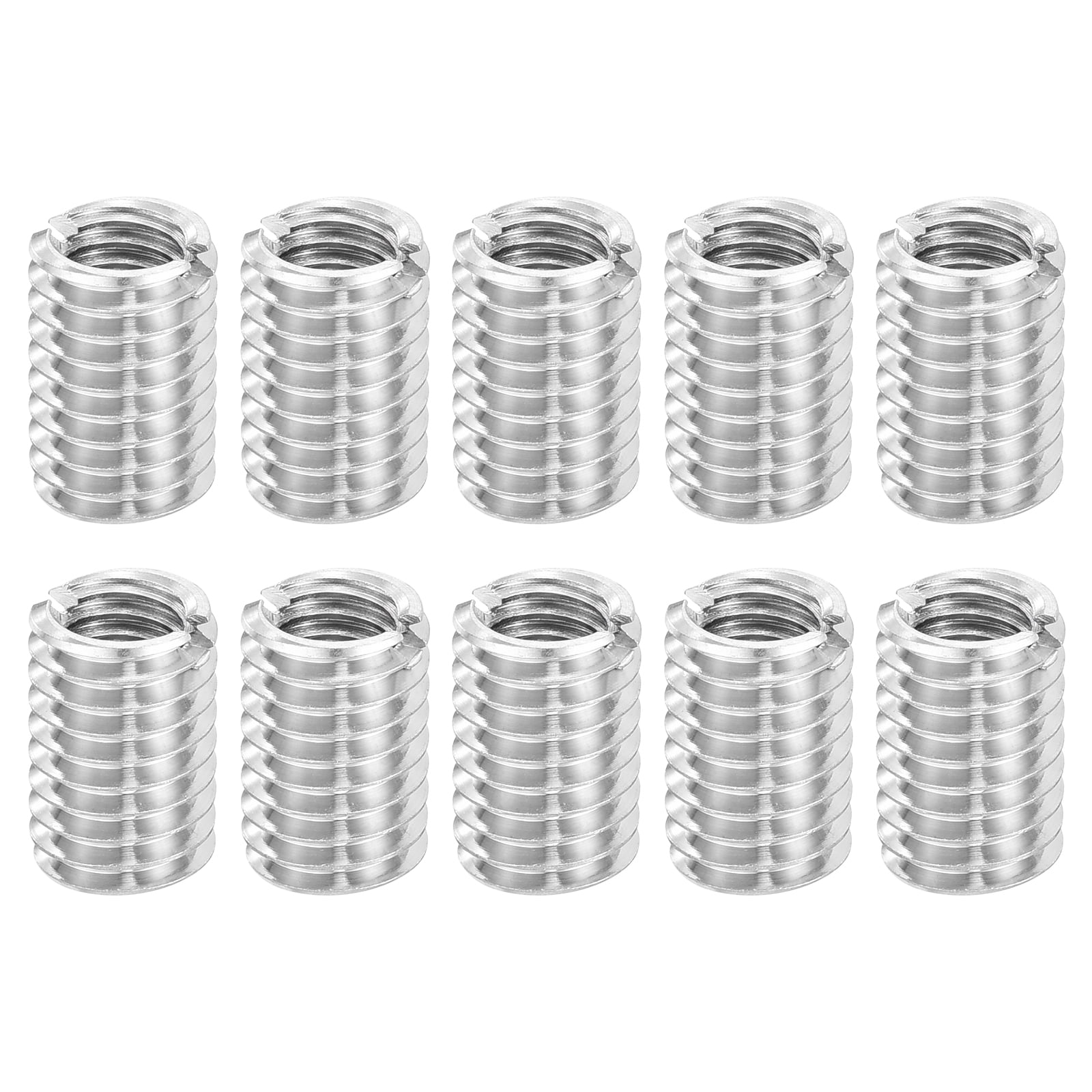 Uxcell Thread Adapter Sleeve Reducing Nuts, 10 Pcs M8x1.25 Male to M6x1 ...