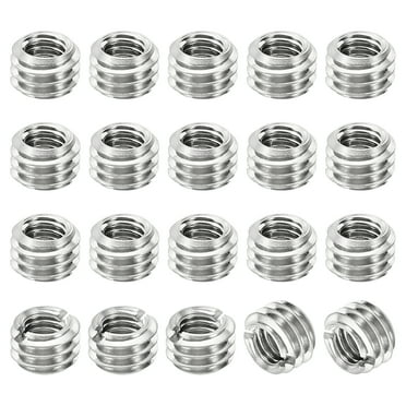 Uxcell Brass Threaded Repair Insert Nut, 5 Pcs M8x1.25 to M5x0.8 Thread ...
