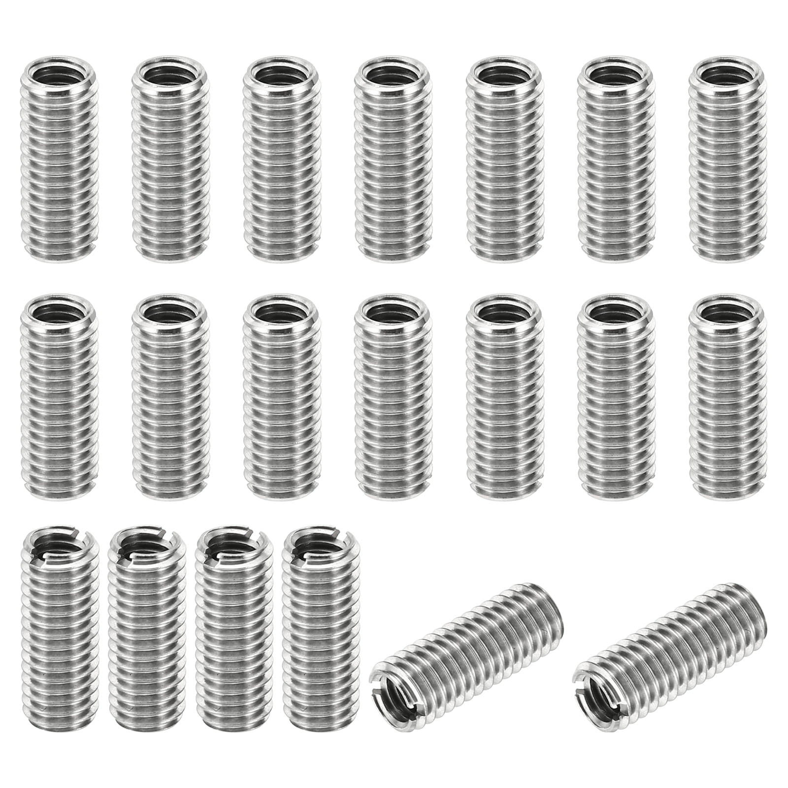 Uxcell Thread Adapters Sleeve Reducing Nut 20pcs M8x1.25 Male to M6x1 ...