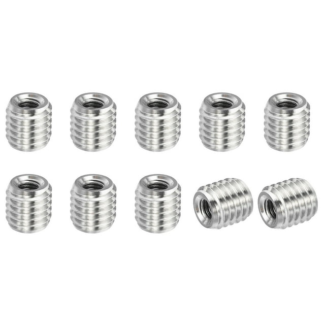 Uxcell Thread Adapters Sleeve Reducing Nut M10x1.5 Male to M5x0.8 ...