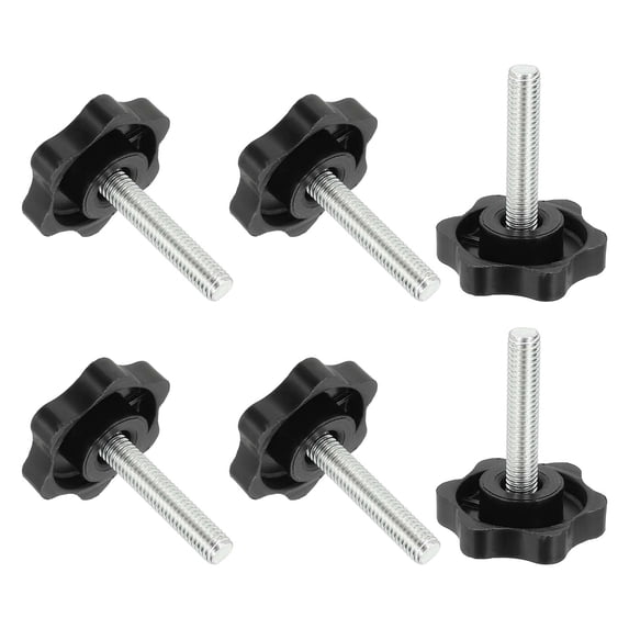 Uxcell Thread Star Knobs Plastic Star Hand Tightening Screw Clamping ...