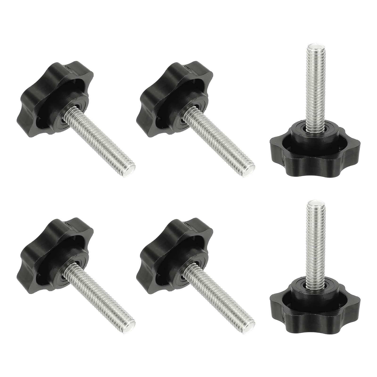 Uxcell Thread Star Knobs Plastic Star Hand Tightening Screw Clamping ...