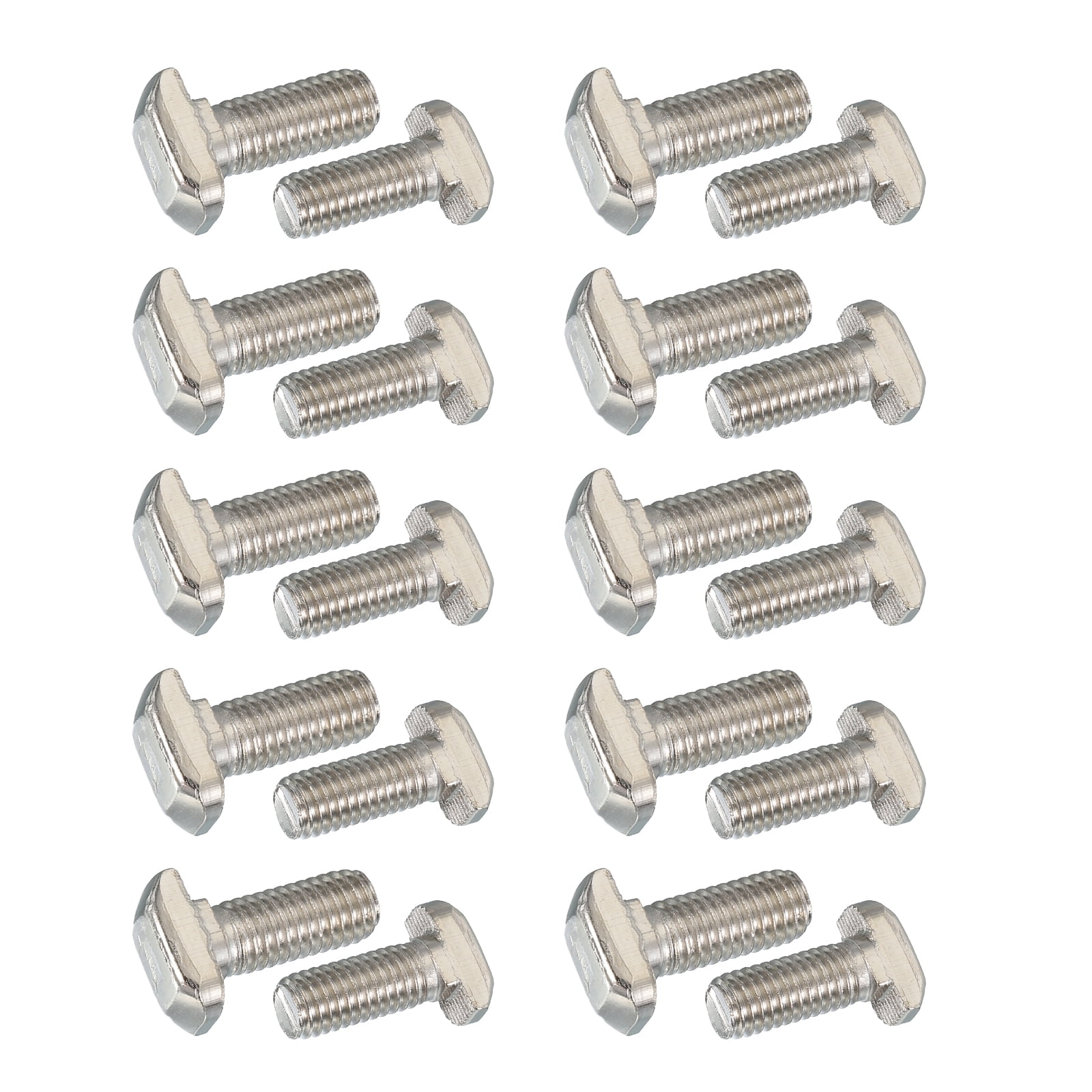 Uxcell Thread T-Slot Bolts, Drop-in Bolt Hammer Head T-Bolt Standard 8 ...