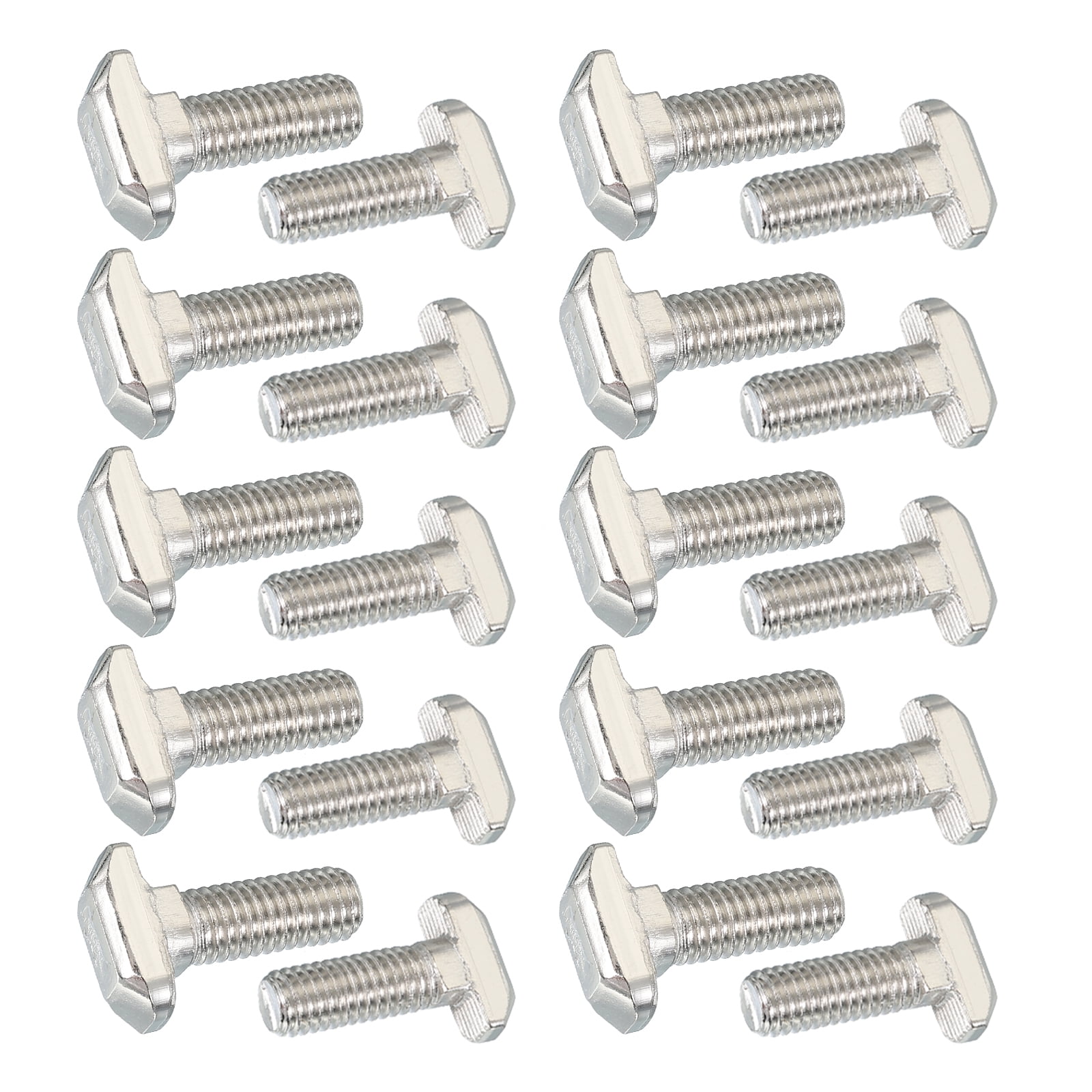 Uxcell Thread T-Slot Bolts, Drop-in Bolt Hammer Head T-Bolt Standard 8 ...