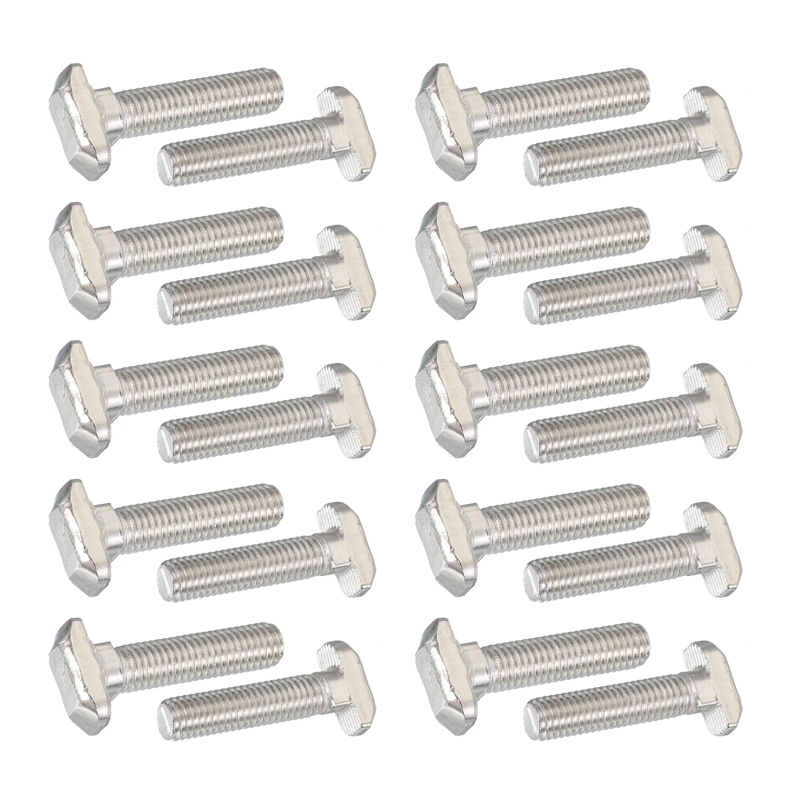 Uxcell Thread T-Slot Bolts, Drop-in Bolt Hammer Head T-Bolt Standard 8 ...