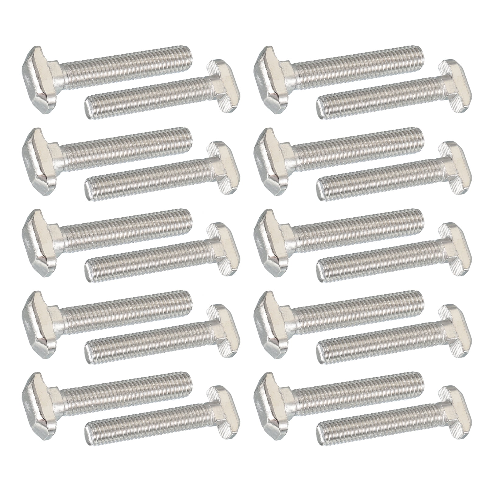 Uxcell Thread T-Slot Bolts, Drop-in Bolt Hammer Head T-Bolt Standard 8 ...