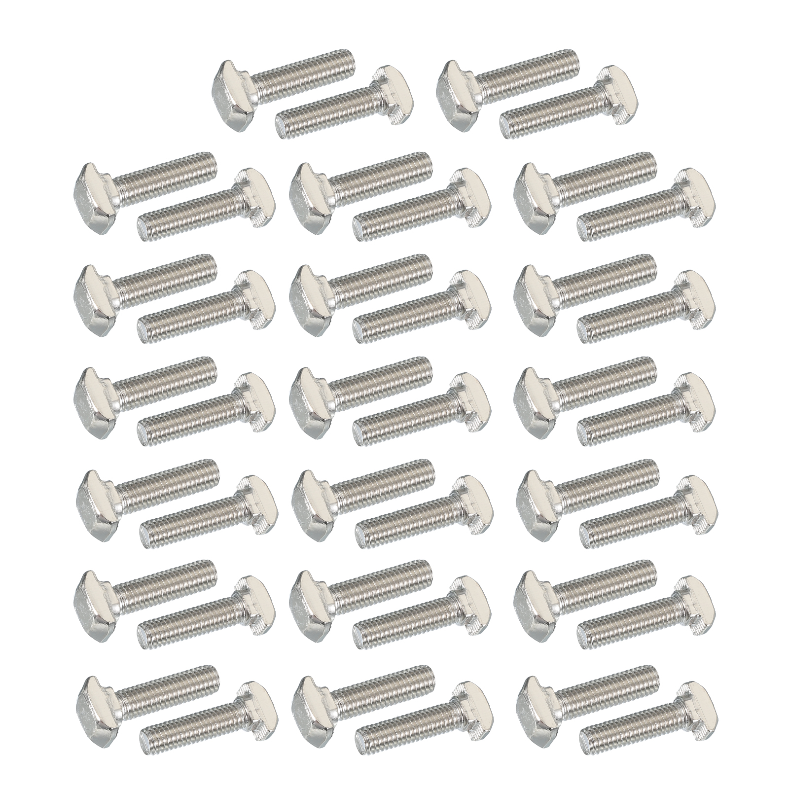Uxcell Thread T-Slot Bolts Drop-in Bolt Hammer Head T-Bolt Standard ...