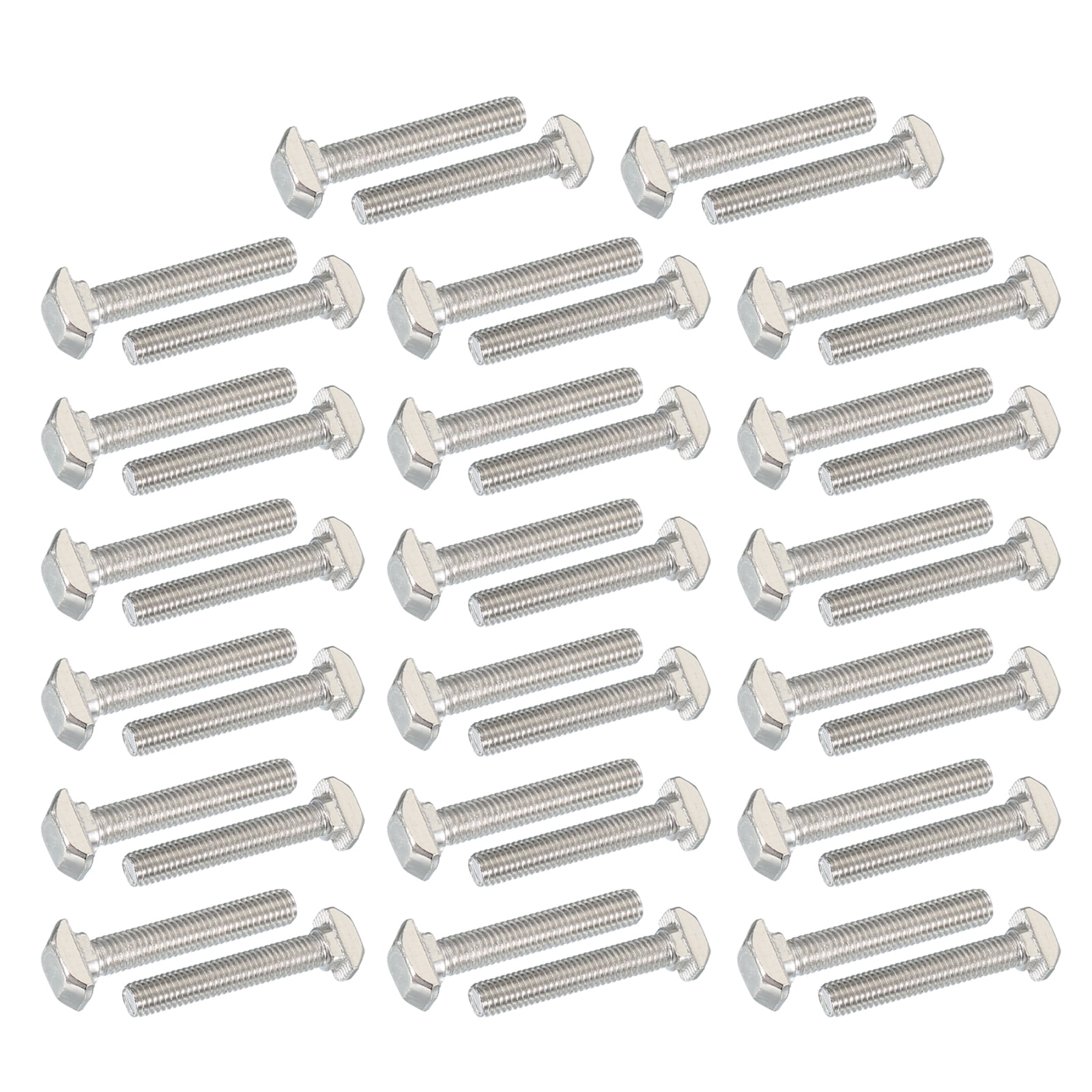 Uxcell Thread T-Slot Bolts Drop-in Bolt Hammer Head T-Bolt Standard ...