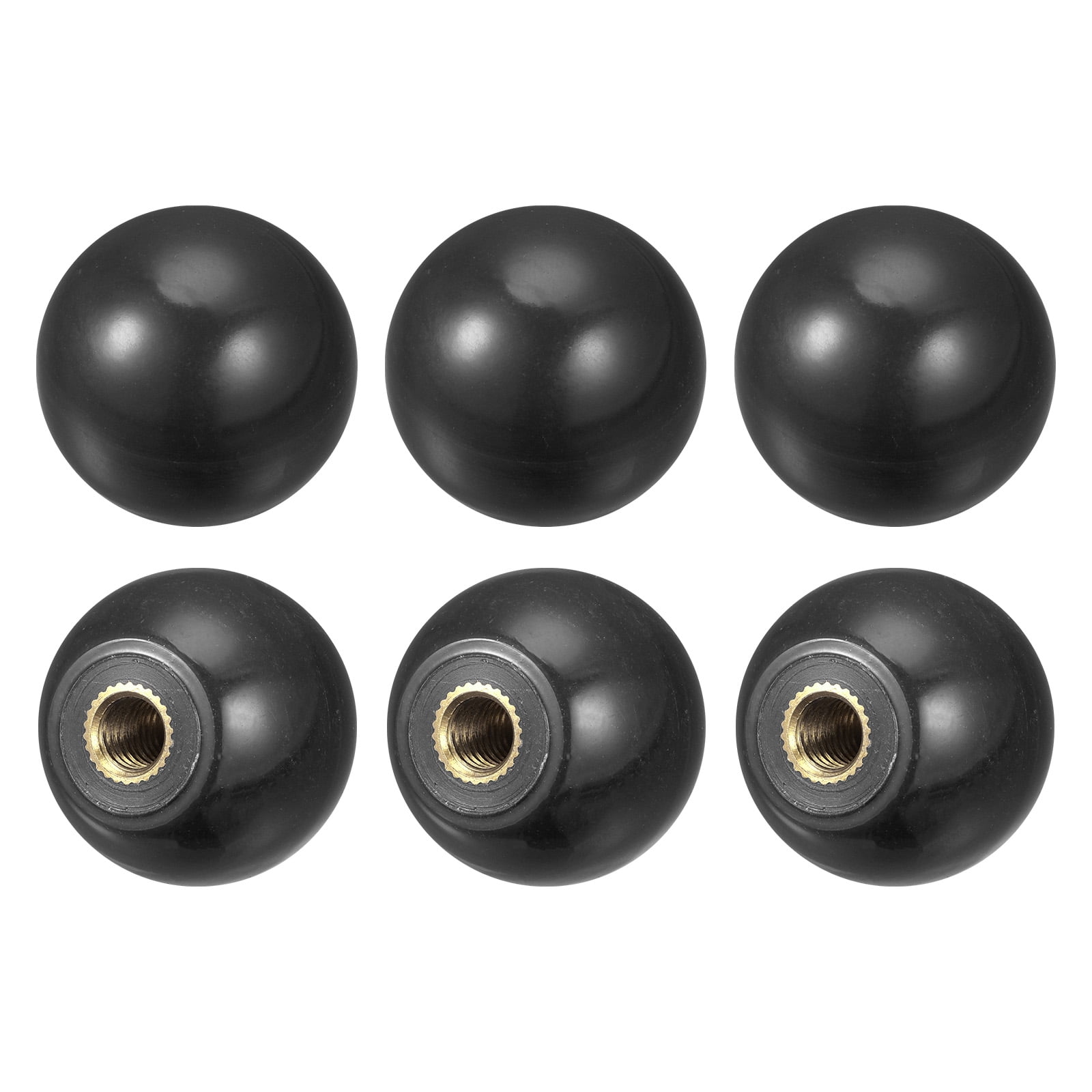 Uxcell Threaded Ball Knobs, 0.98Inch Dia M6 Female Thread Thermoset ...