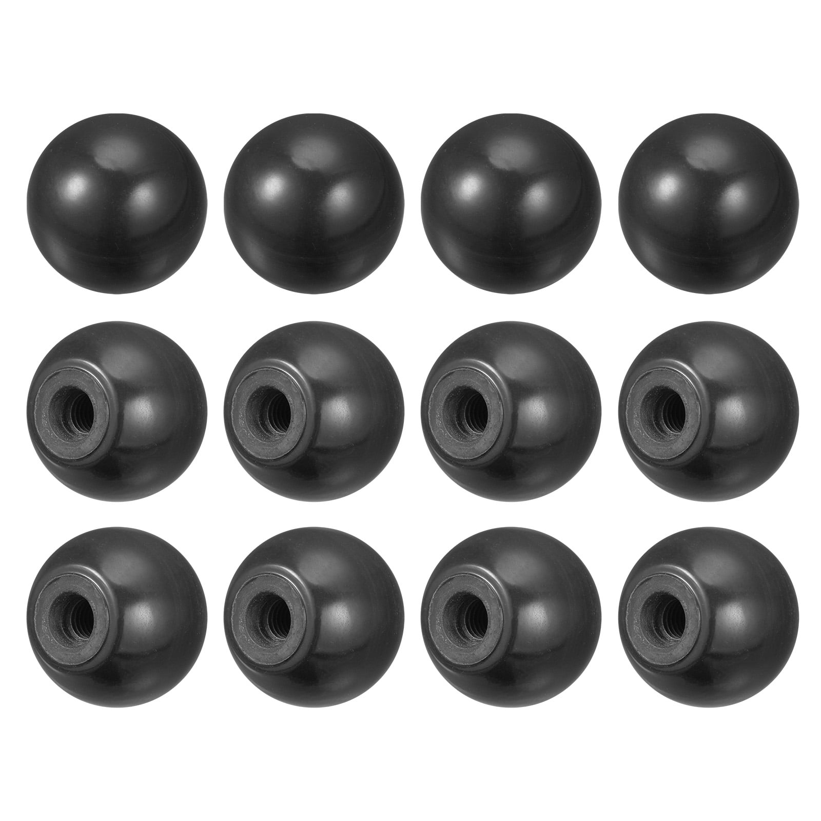 Uxcell Threaded Ball Knobs, 0.98Inch Dia M6 Female Thread Thermoset ...