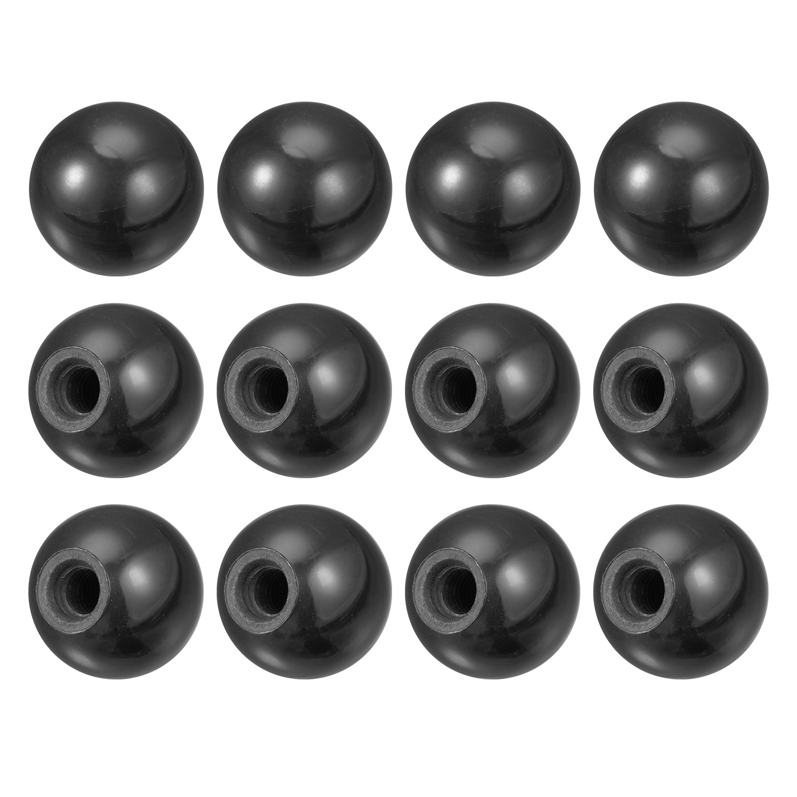 Uxcell Threaded Ball Knobs, 1.37Inch Dia M10 Female Thread Thermoset ...