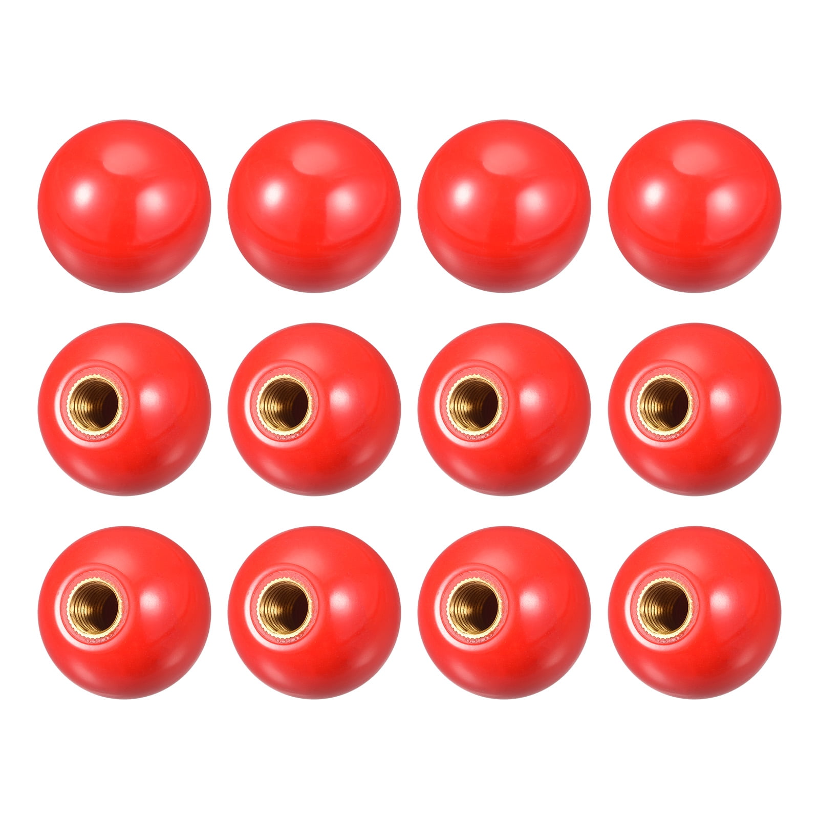Uxcell Threaded Ball Knobs, 1.57Inch Dia M12 Female Thread Thermoset ...