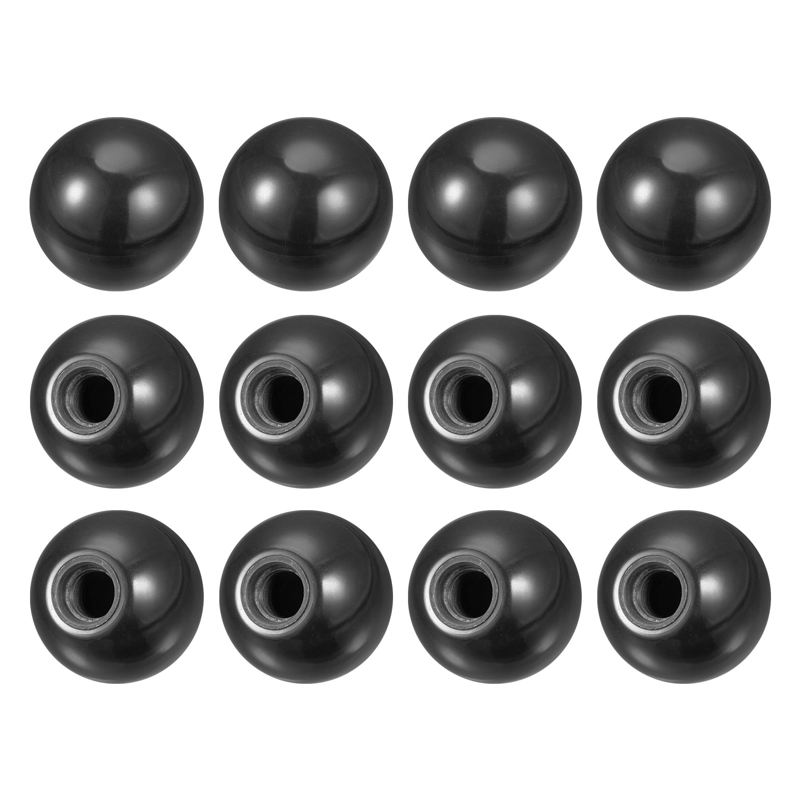 Uxcell Threaded Ball Knobs, 1.57Inch Dia M12 Female Thread Thermoset ...