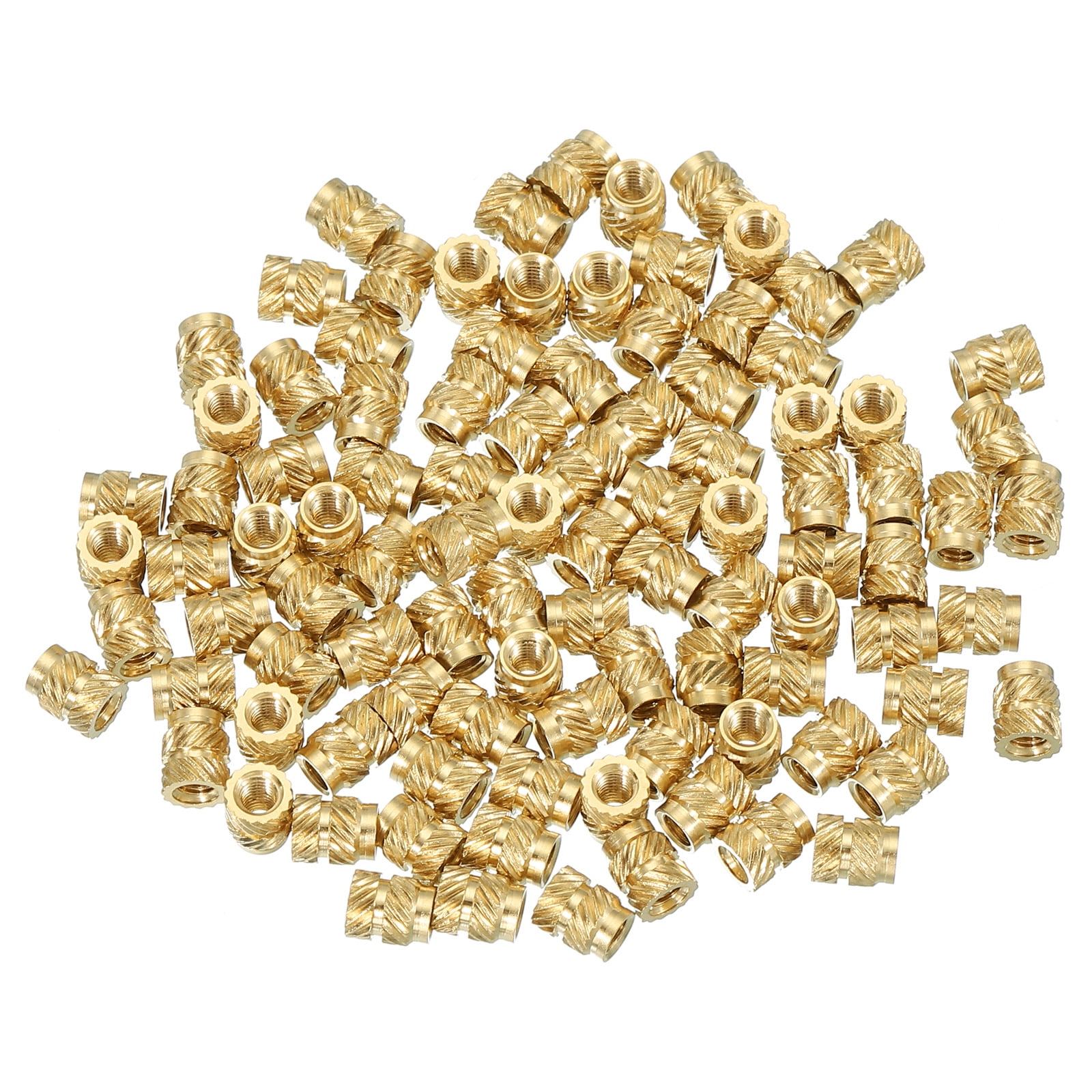 Uxcell Threaded Inserts, Brass Heat Set Insert Female Threaded Inserts ...