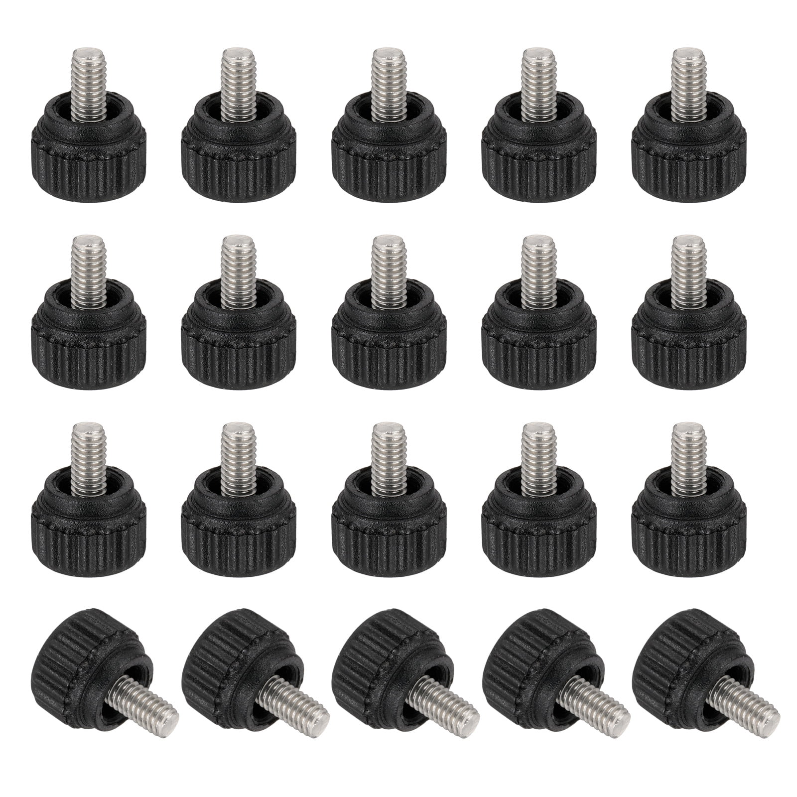 Uxcell Threaded Knurled Thumbscrew Monitor Mount Arm Screws Stainless Steel Clamping Knobs Grip ...
