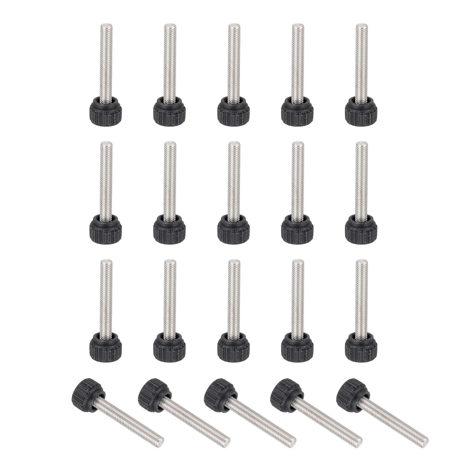 Uxcell Threaded Knurled Thumbscrew Monitor Mount Arm Screws Stainless ...