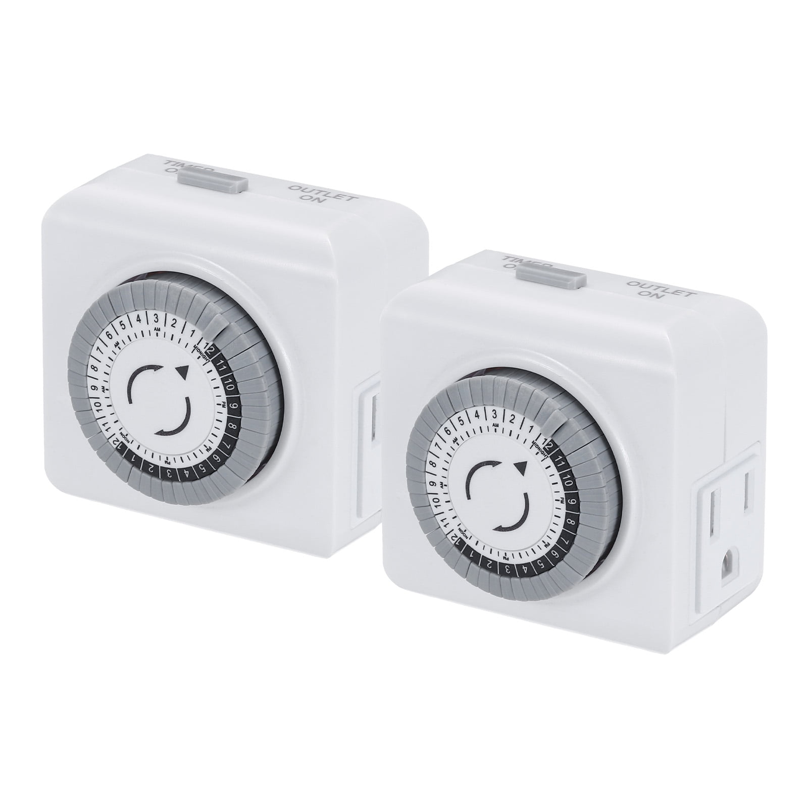Uxcell Timers for Electrical Outlets, 30min Intervals Daily On/Off ...