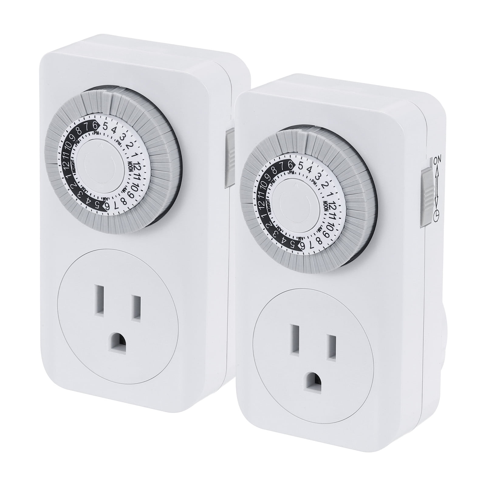Uxcell Timers for Electrical Outlets, 30min Intervals Daily On/Off ...