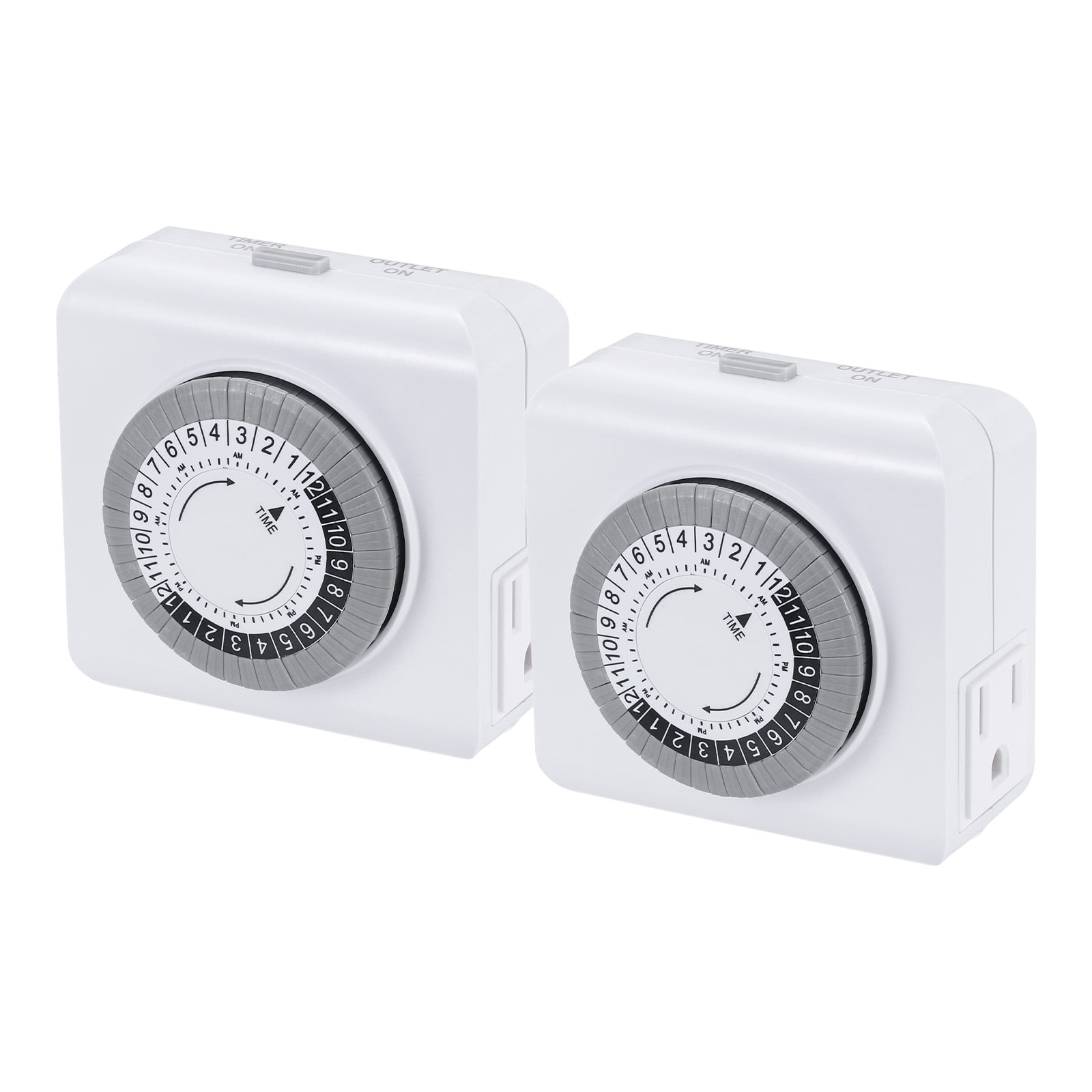 Uxcell Timers for Electrical Outlets, 30min Intervals Daily On/Off ...