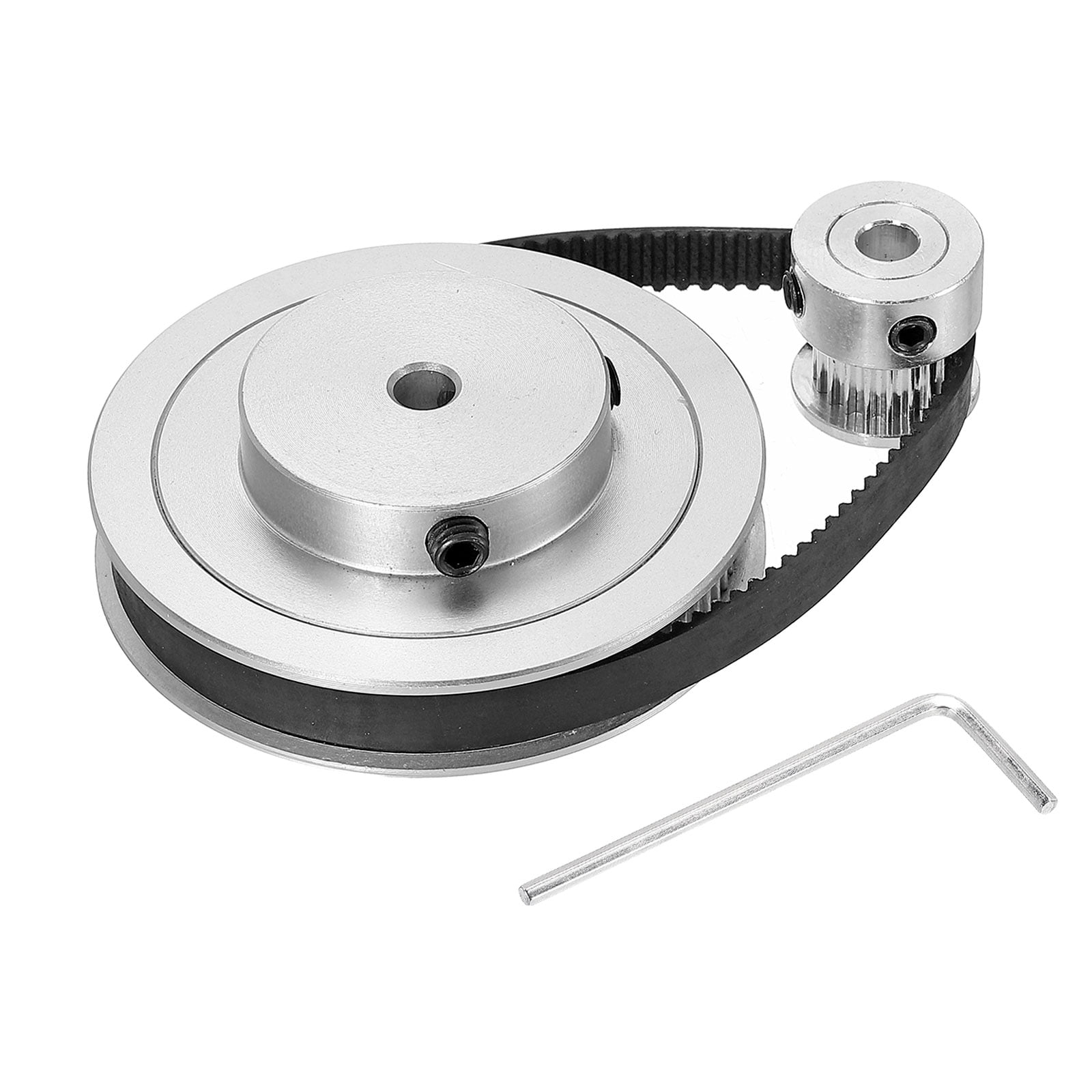 Uxcell Timing Pulley 20&80 Teeth 5mm Bore Synchronous Wheel with Belt ...