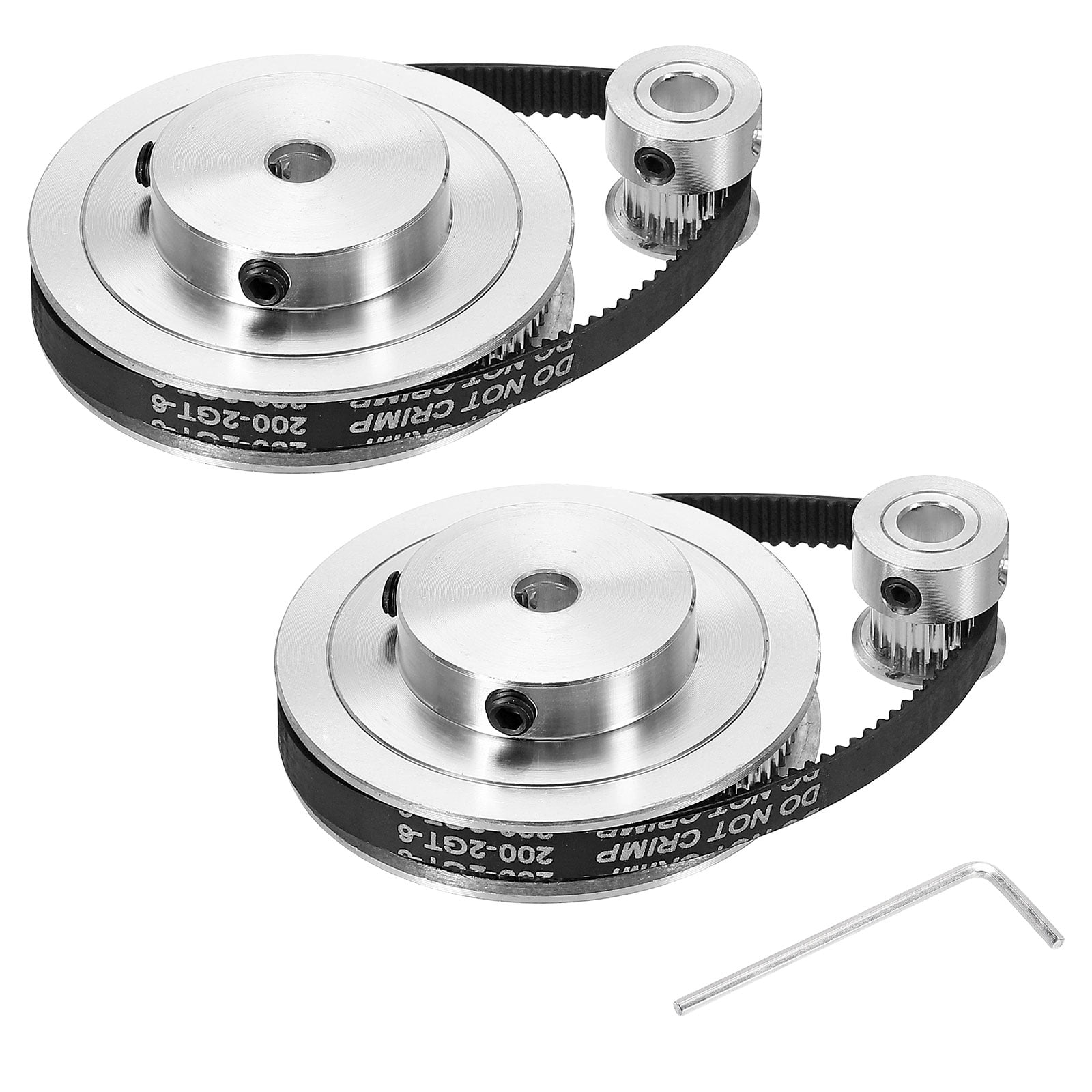 Uxcell Timing Pulley 20&80 Teeth 6.35mm Bore Synchronous Wheel with ...