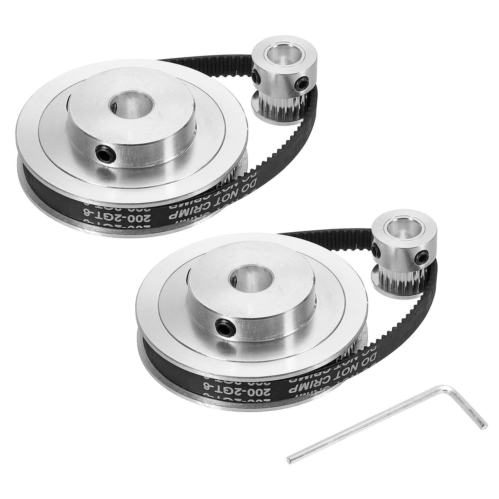 Uxcell Timing Pulley 20&80 Teeth 8mm&10mm Bore Synchronous Wheel with ...