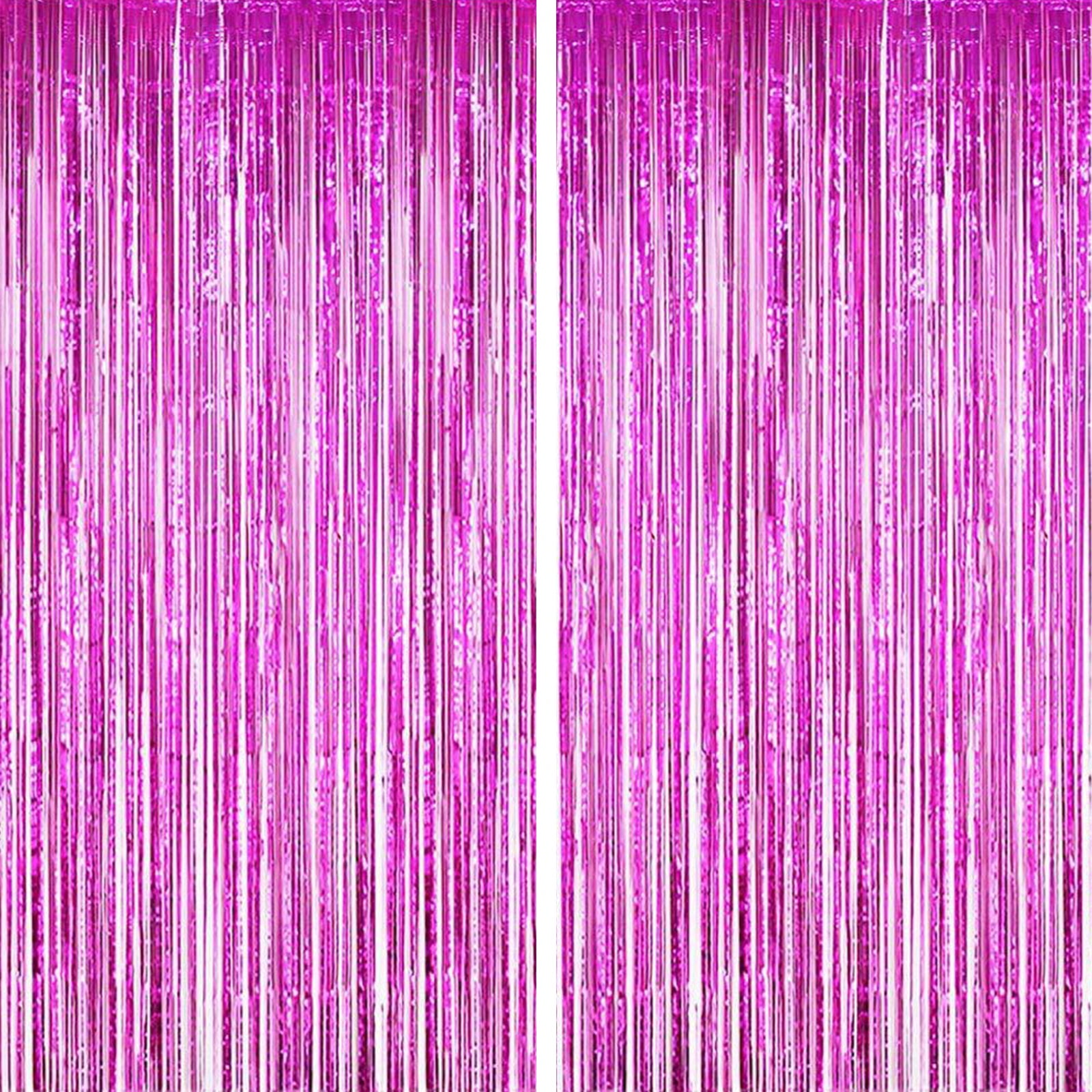 Uxcell Tinsel Foil Fringe Curtains Metallic Tinsel Streamer Backdrop ...