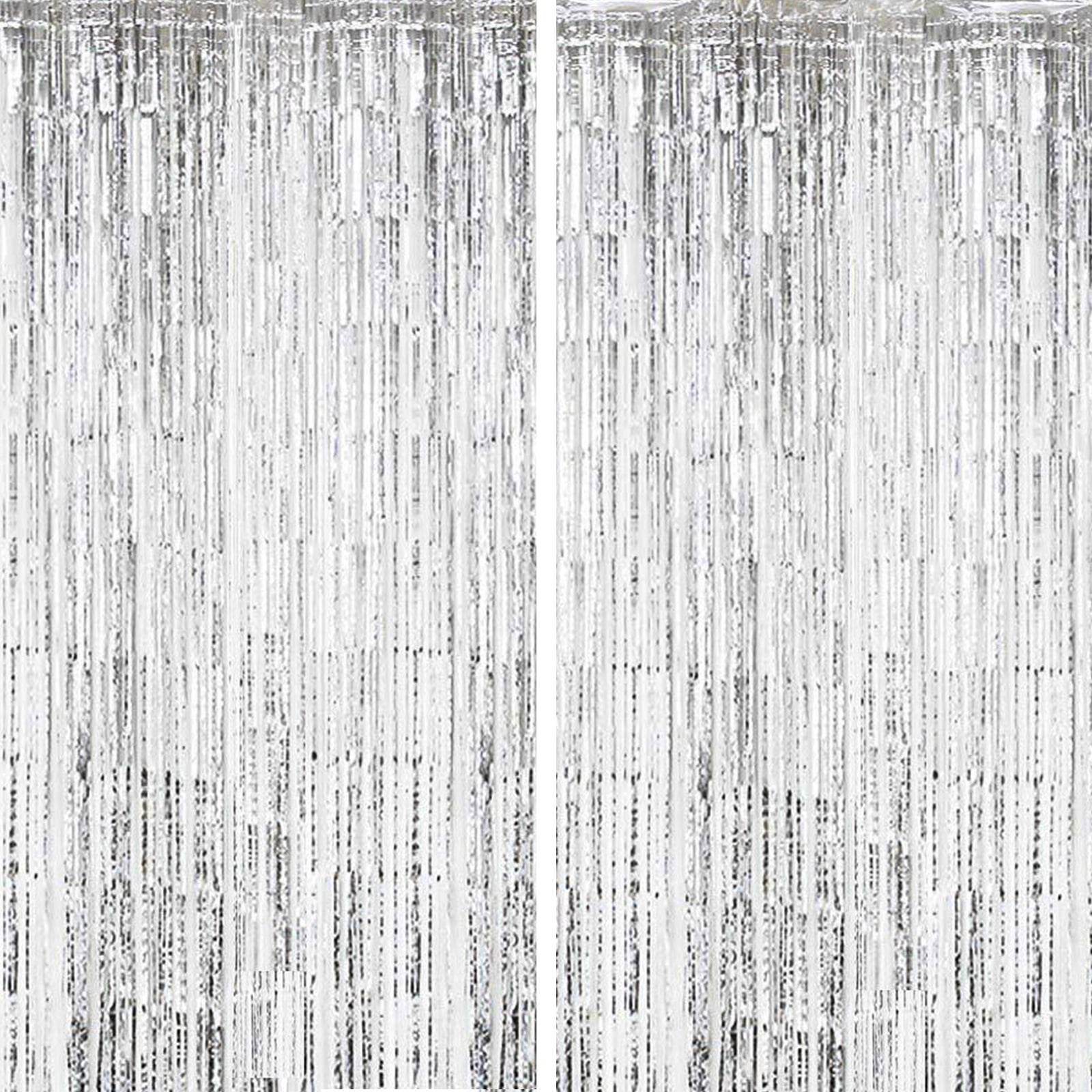 Uxcell Tinsel Foil Fringe Curtains Metallic Tinsel Streamer Backdrop ...