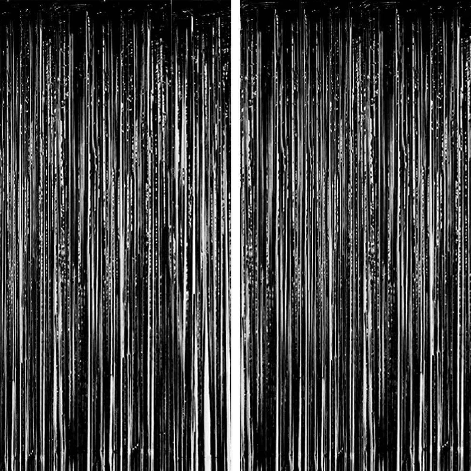 Uxcell Tinsel Foil Fringe Curtains Metallic Tinsel Streamer Curtains ...