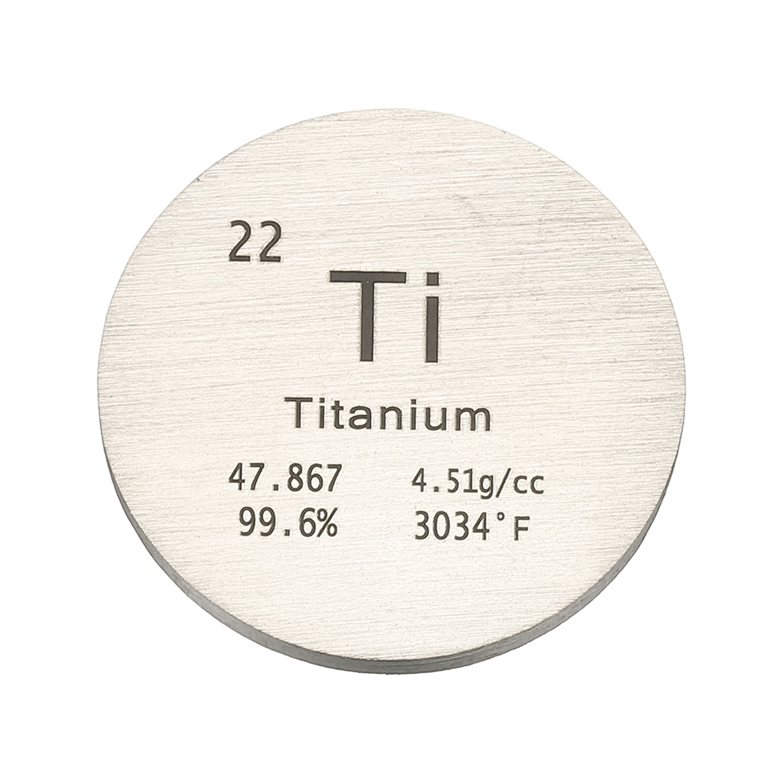 Uxcell Titanium Disc, 1 inch Ti Density Circle Sheets Plates High ...