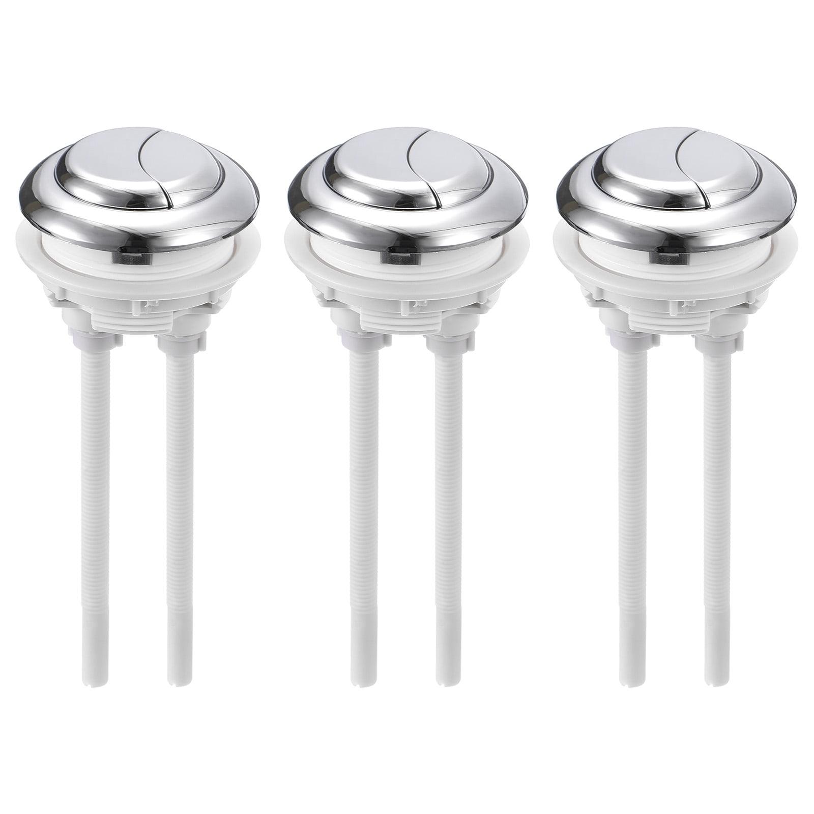 Uxcell Toilet Tank Button, 3 Pack Dual Push Flushing Toilet Button for ...