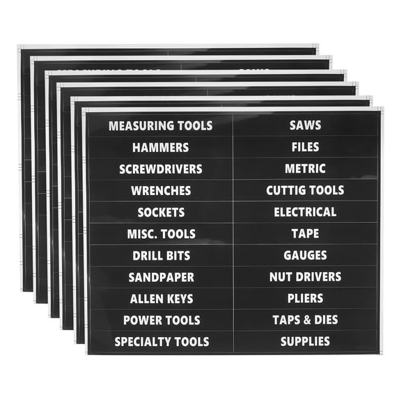 Uxcell Tool Box Label Sticker Machine Organizer Decal Waterproof Tool ...