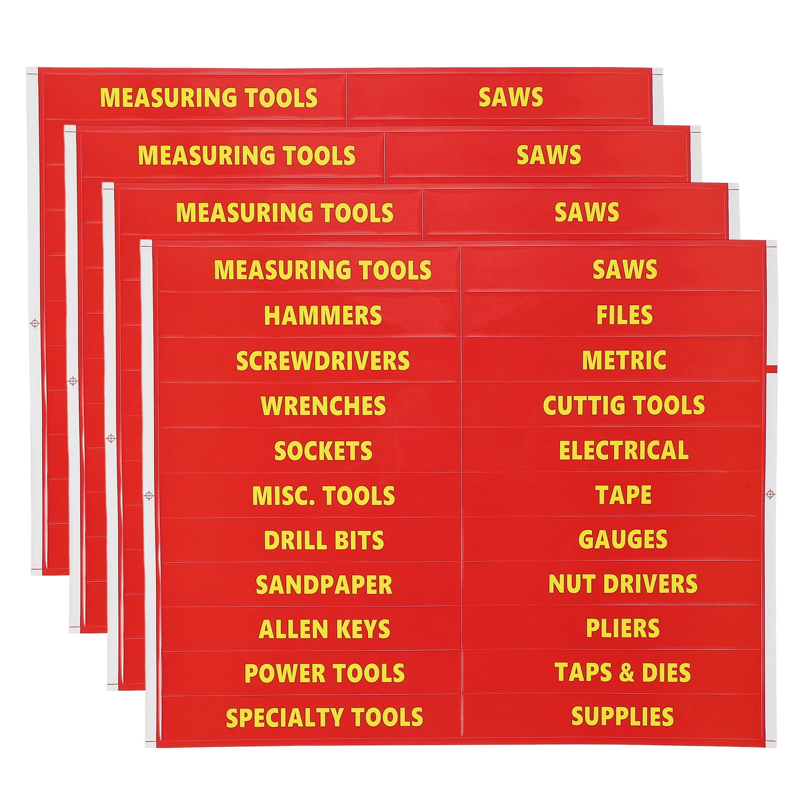 Uxcell Tool Box Label Sticker, Machine Organizer Decal Waterproof Tool ...