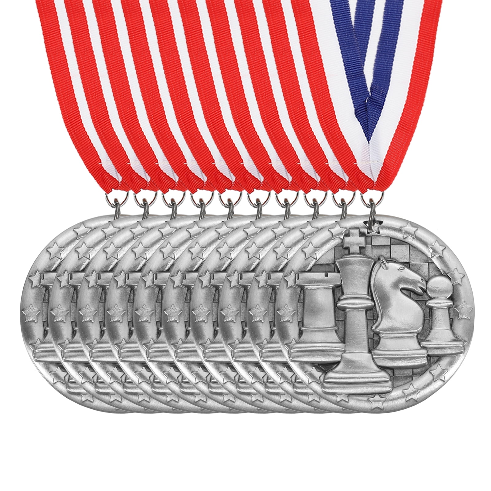 Uxcell Tournament Star Award Medals with Ribbons, Winner Medals Prizes ...