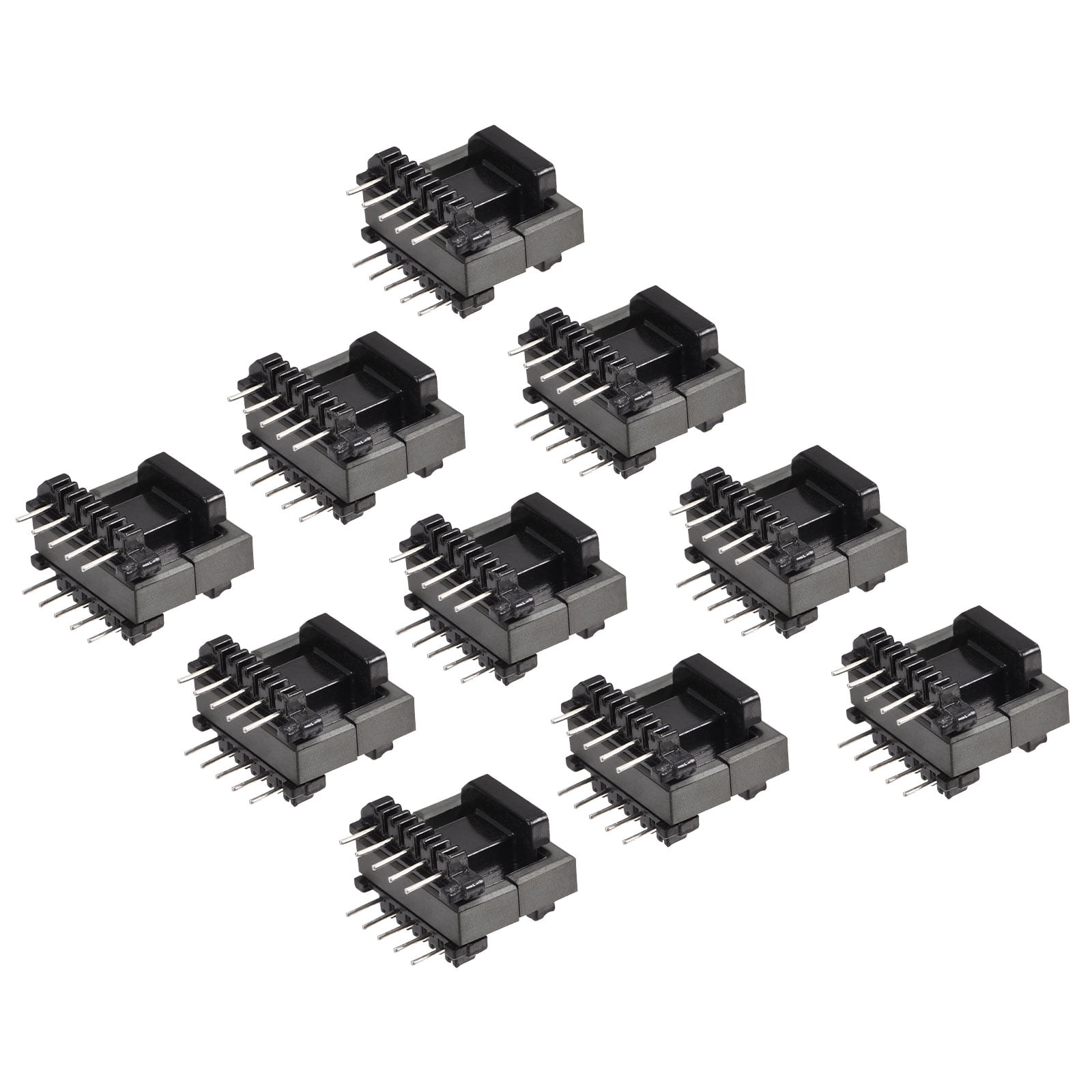 Uxcell Transformer Bobbin EE25 Vertical 5 with 5 Pin with Ferrite Core Halves 20 Set - Walmart.com