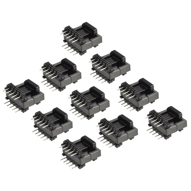 Uxcell Transformer Bobbin EE25 Vertical 5 with 5 Pin with Ferrite Core Halves 20 Set - Walmart.com