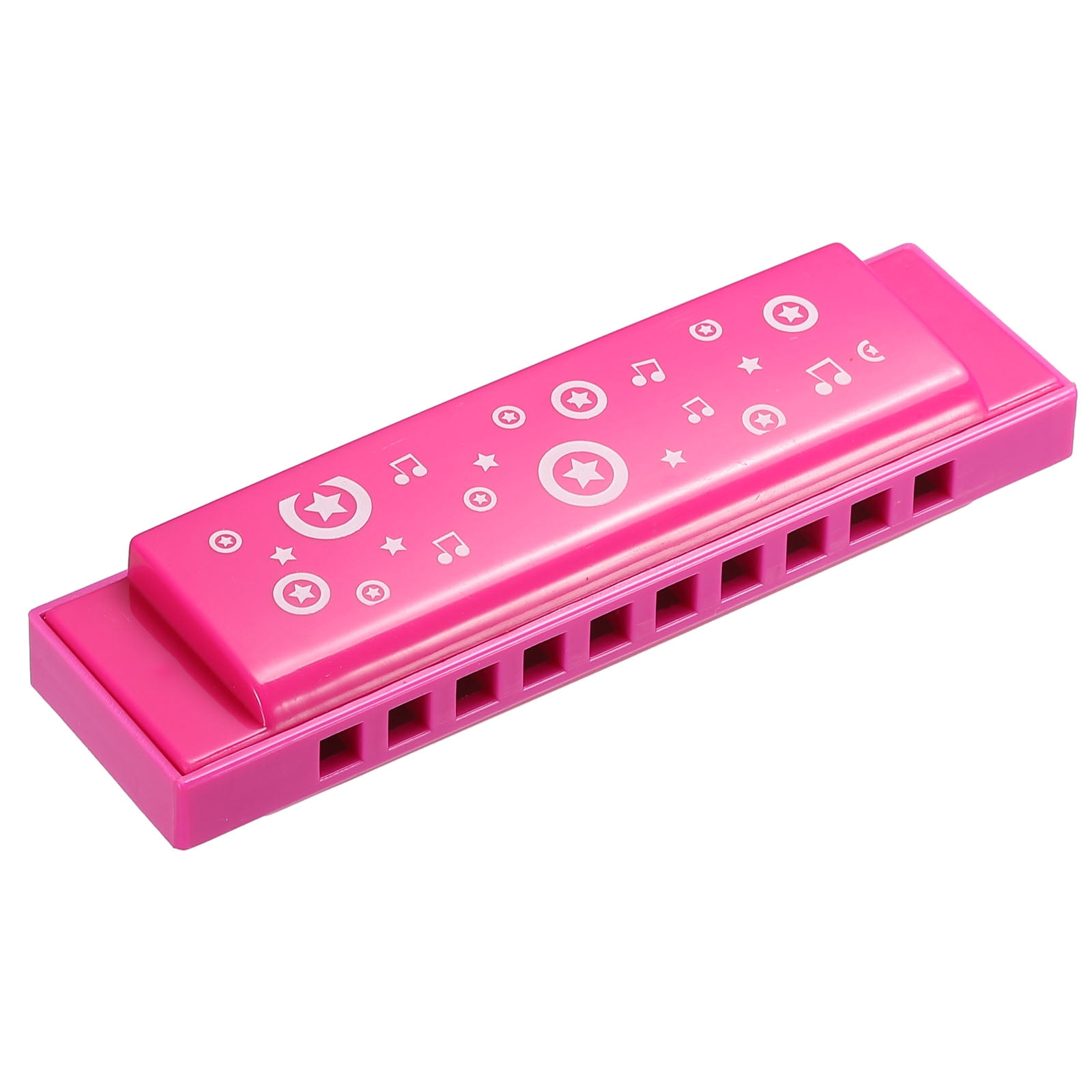 Uxcell Translucent Harmonica Assorted Colors 10 Holes Pink ABS Harp Mouth - Walmart.com