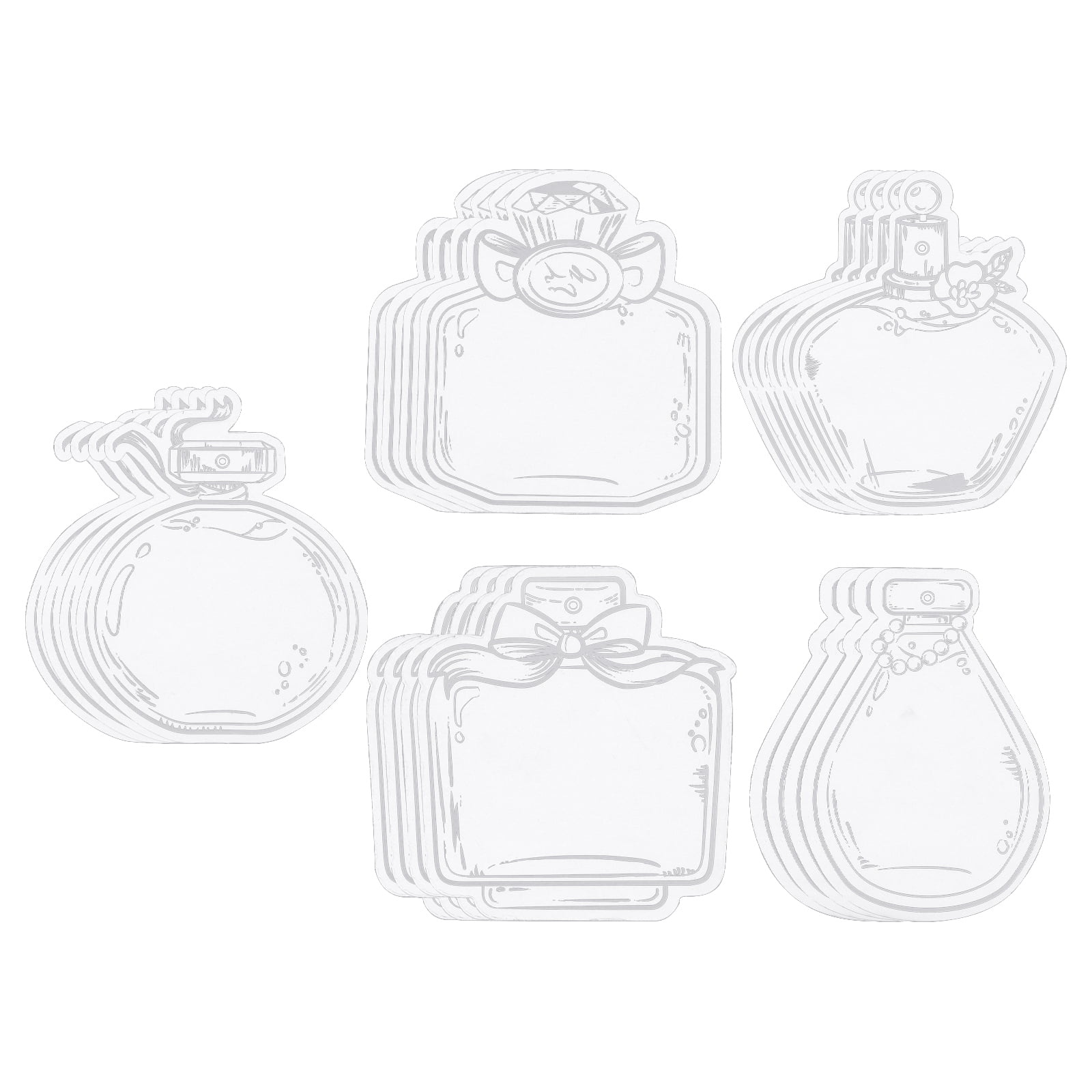 Uxcell Transparent Dried Flower Bookmarks Clear Pressed Flower Bookmark ...