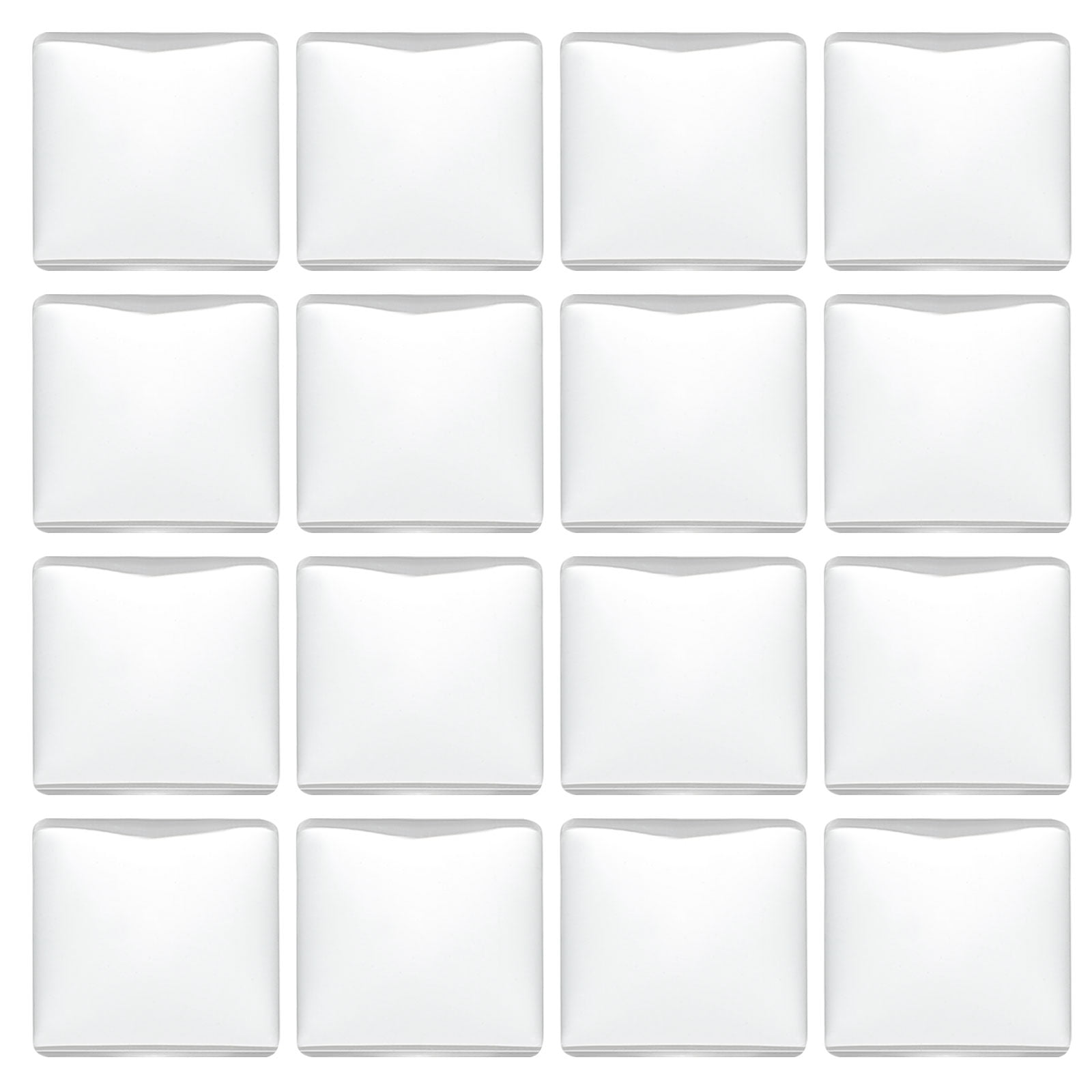 Uxcell Transparent Glass Cabochons, 36Pcs 12x12mm Square Shaped Glass ...