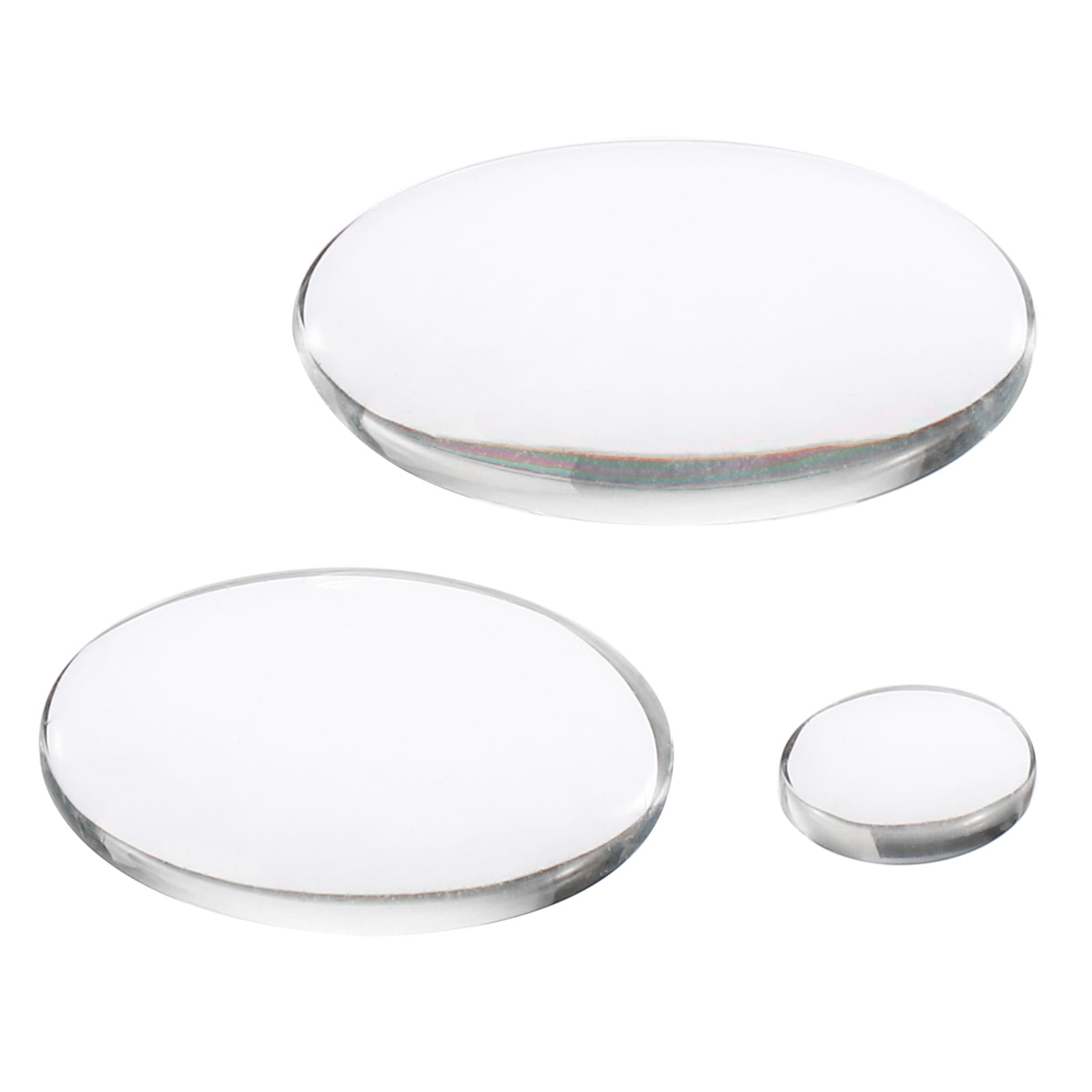 Uxcell Transparent Glass Cabochons, 60Pcs 10x8mm/25x18mm/30x20mm Oval ...