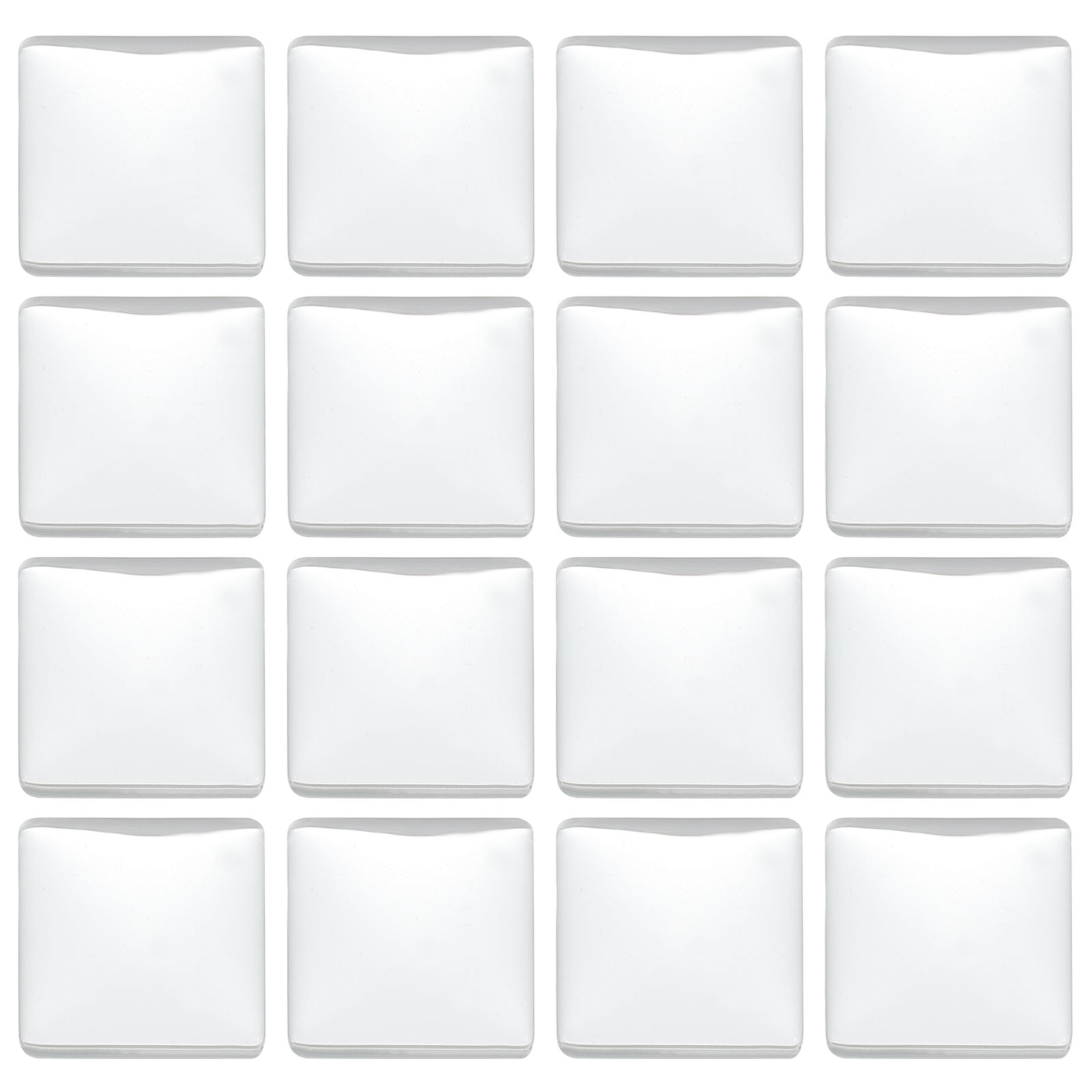 Uxcell Transparent Glass Cabochons, 60Pcs 15x15mm Square Shaped Glass ...