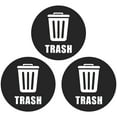 Uxcell Trash Stickers Decals Bin Labels Large Vinyl for Stainless Steel ...