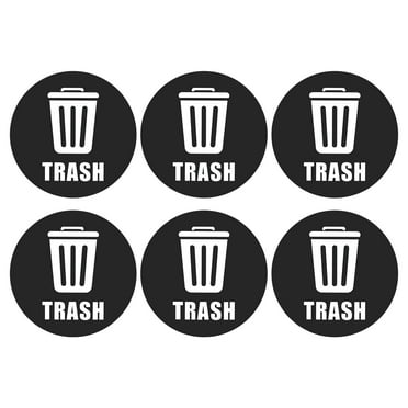 Uxcell Recycle Sticker Trash Can Labels 5 Inch Self-Adhesive Recycling ...